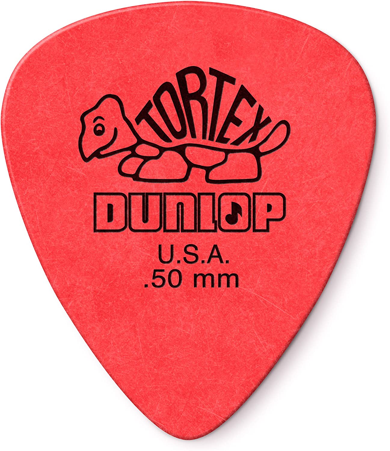1 Piece Dunlop Tortex Standard 0.50mm Guitar Pick - Red .50 mm Size 1 ...
